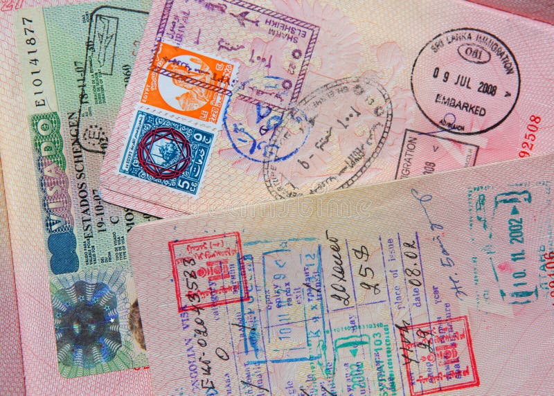 Passport stamps stock photo. Image of international, citizenship - 9113778