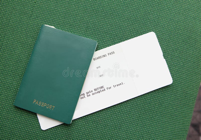 Passport and Ticket (empty Copy Space) Stock Photo - Image of symbol ...
