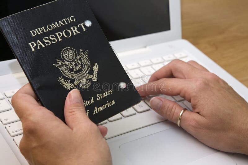 Passport to computers stock image. Image of special, adult - 6990249