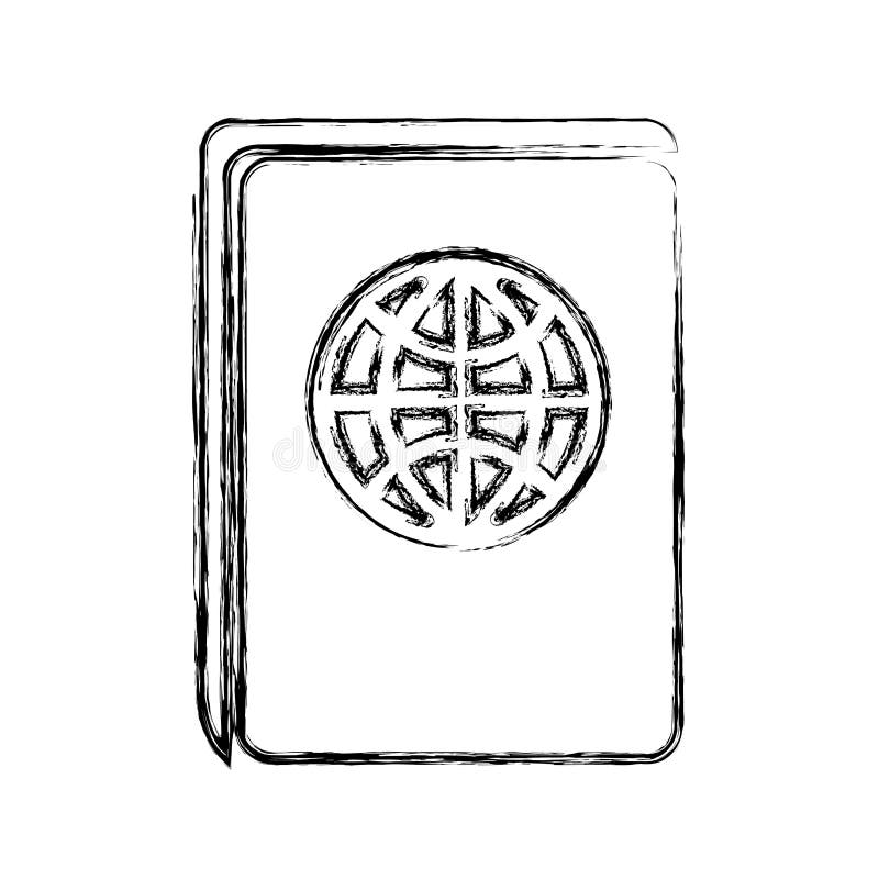 Passport Travel Isolated Icon Stock Vector Illustration Of