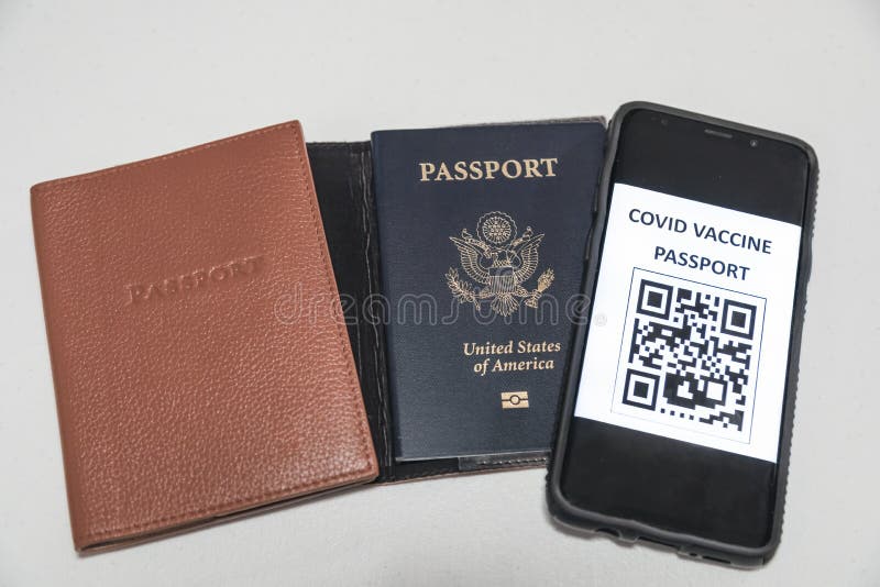 Passport of the USA and Personal QR Code with Encrypted Information on ...