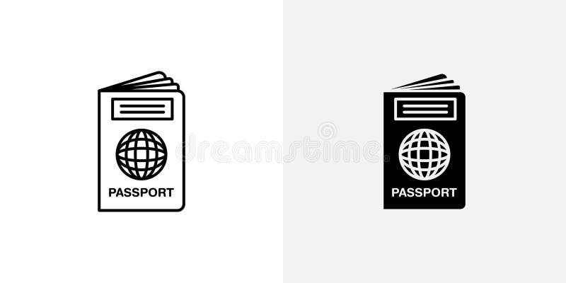 Passport vecor icon set stock vector. Illustration of nationality ...