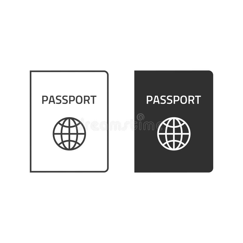 Passport vector icon stock vector. Illustration of citizen - 362667588