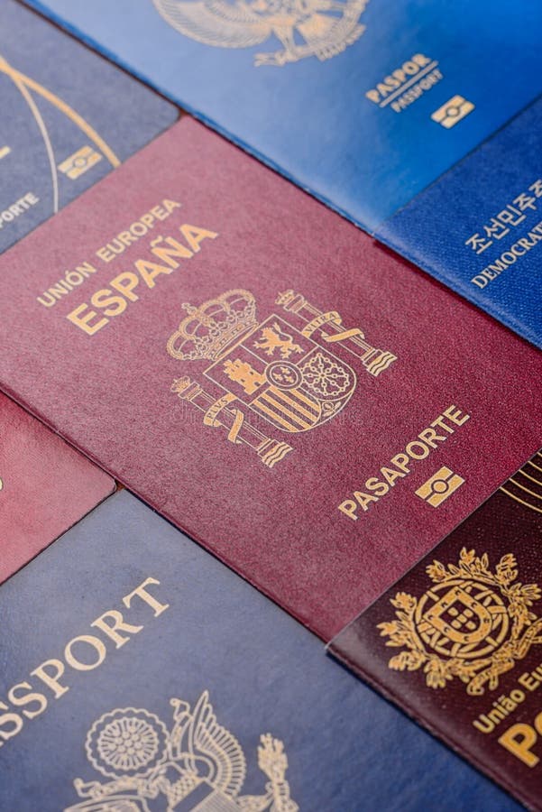 Passports of Citizens of Different Countries of the World Stock Image ...