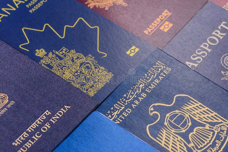 Passports of Citizens of Different Countries of the World Stock Photo ...