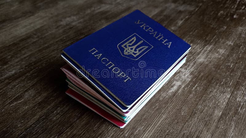 Stack of Passports from Different Countries Stock Photo - Image of ...