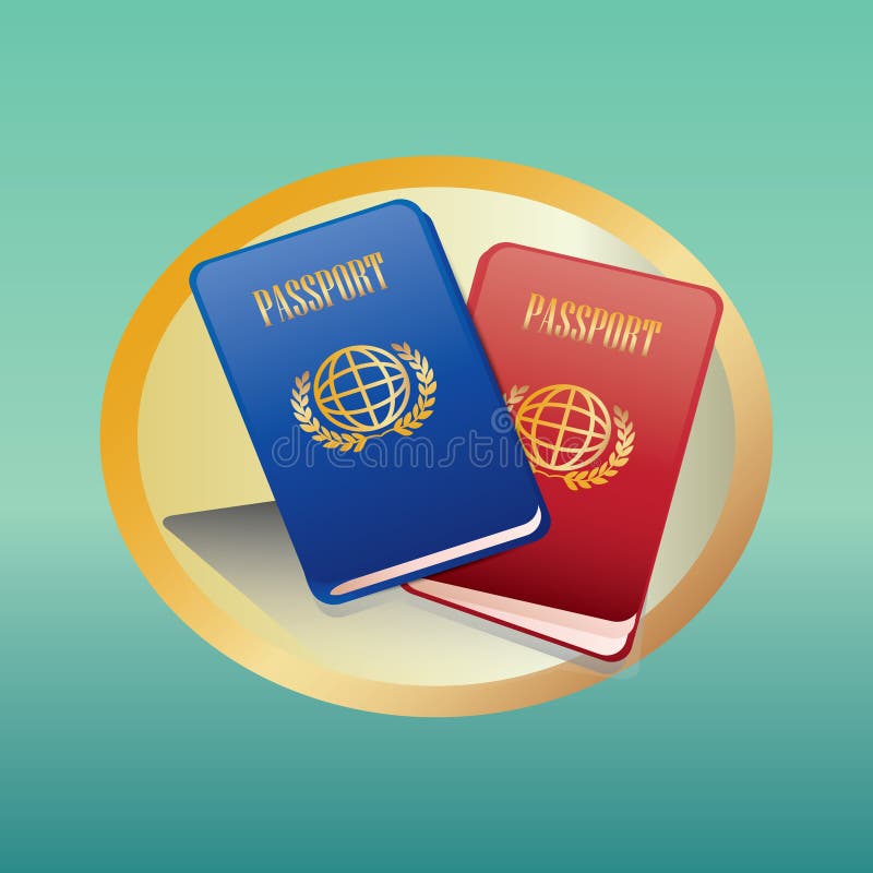 Passports. Vector Illustration Decorative Design Stock Vector ...