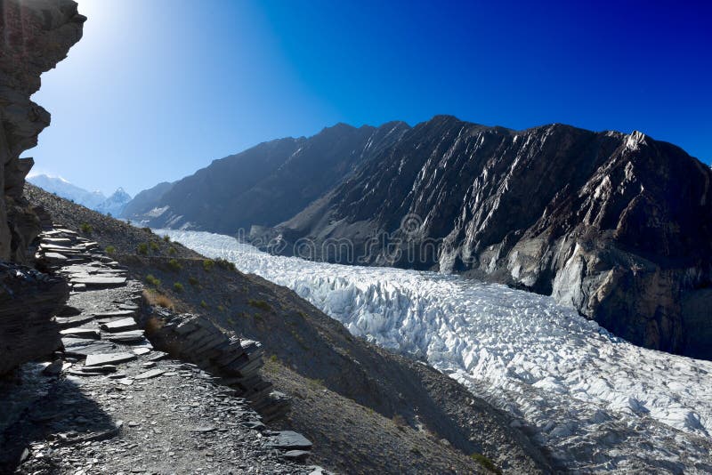 Passu Glacier Is Situated In The South Side Of Passu Village In Stock ...