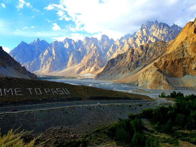 Passu Valley stock photo. Image of mountain, pakistan - 125925934