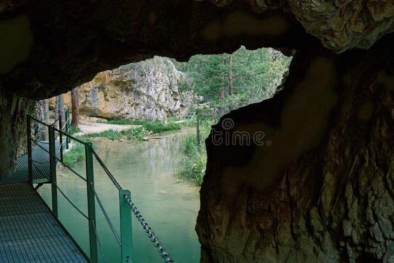 Passway Along the Rio Blanco Caves and Gorges Stock Image - Image of ...