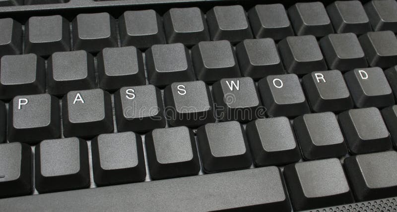 Password stock image. Image of office, keyboard, information - 21624425