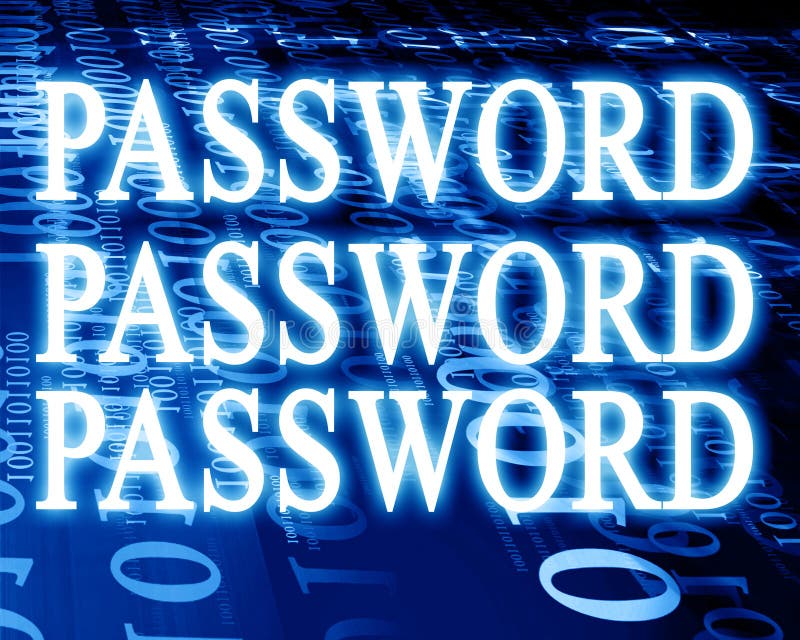 Password stock illustration. Illustration of high, data - 7269696