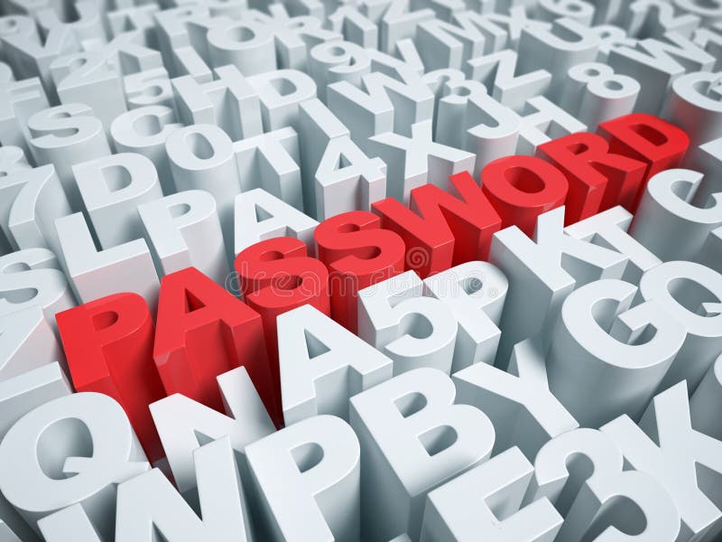 Password Abstract Flat Background Design Illustration Stock ...