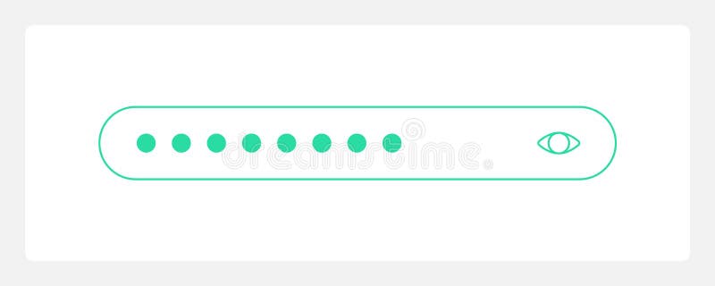 Password Accepted Ui Element Template Stock Vector Illustration Of