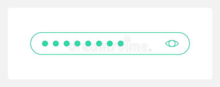 Password Accepted UI Element Template Stock Vector - Illustration of ...