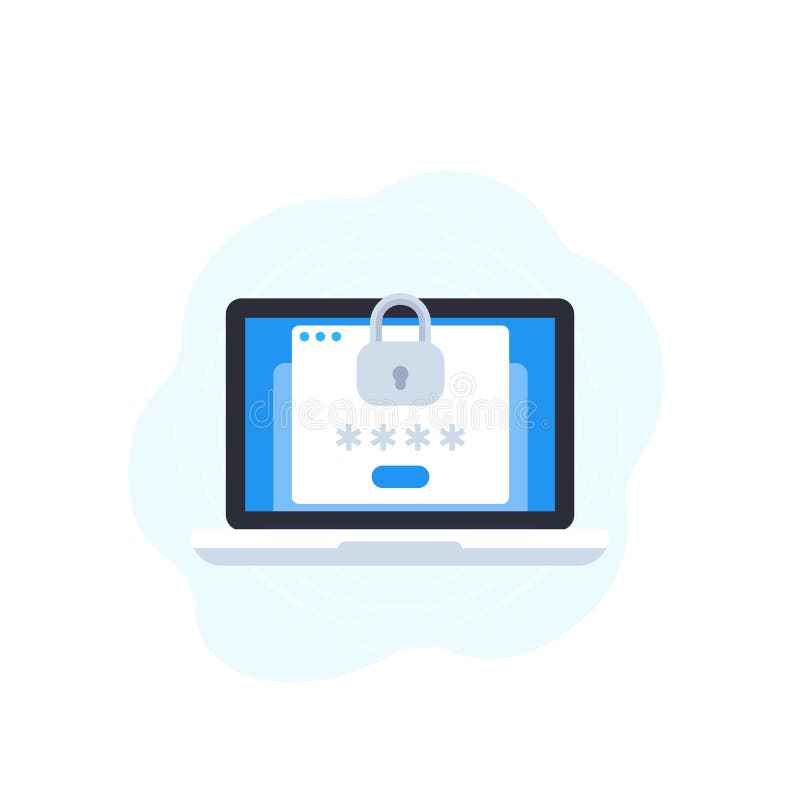 Access or Authentication Technology Concept in Flat Vector Design. Woman Opening a Padlock with ...