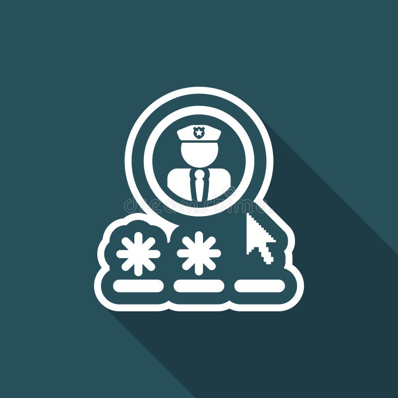 Password access concept stock vector. Illustration of police - 118519021