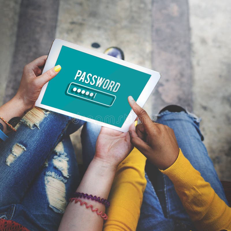 Password Access Firewall Internet Log-in Private Concept Stock Image ...
