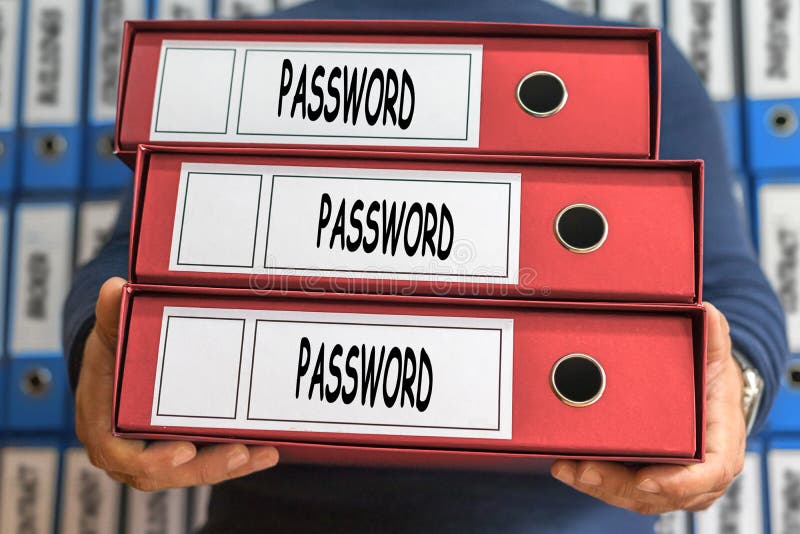 Password Administration Concept Words. Folder Concept Stock Photo ...