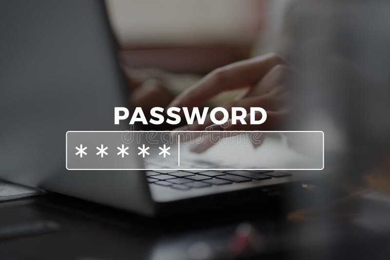 Password Box in Internet Browser Stock Photo - Image of business ...