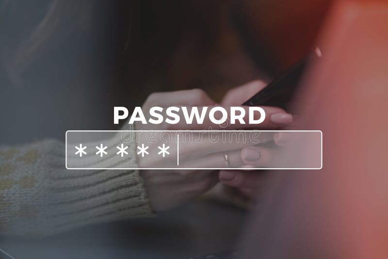 Password Box in Internet Browser Stock Image - Image of coffee ...