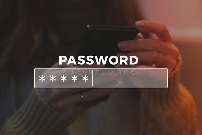 Password Box in Internet Browser Stock Photo - Image of coffee ...