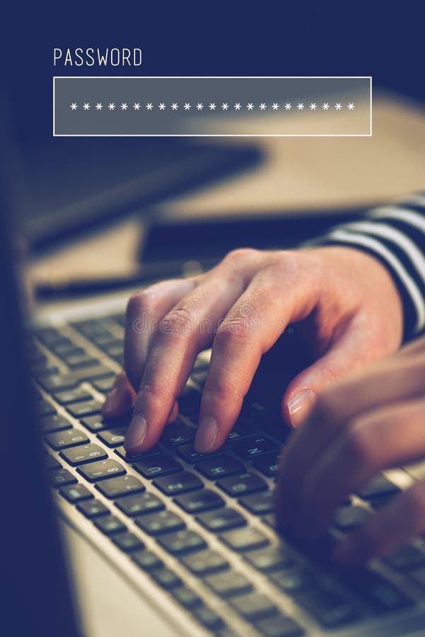 Password Box in Internet Browser, Online Security Stock Photo - Image ...