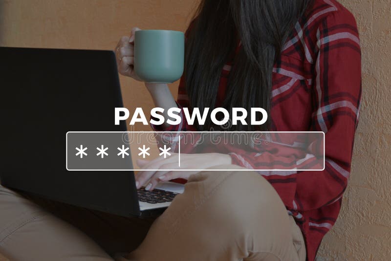 Password Box in Internet Browser Stock Photo - Image of computing ...