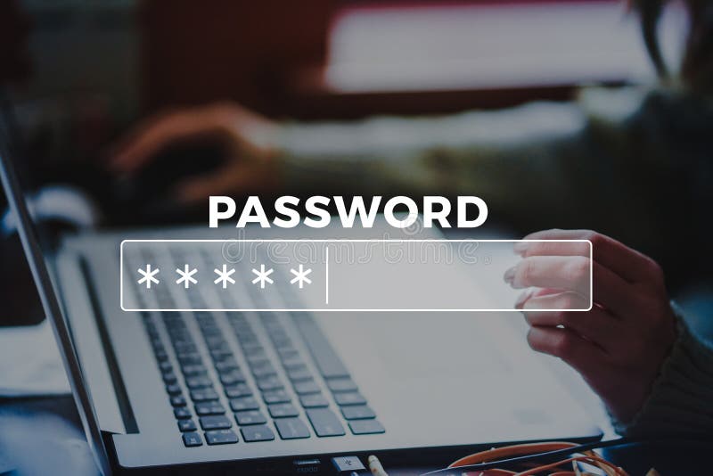 Password Box in Internet Browser Stock Photo - Image of access, finger ...