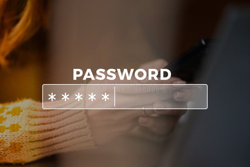 Password Box in Internet Browser Stock Image - Image of hand, name ...