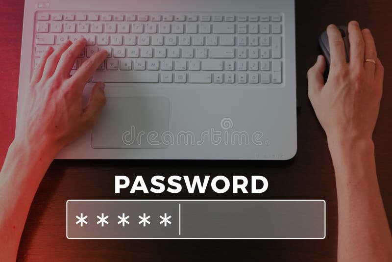 Password Box in Internet Browser Stock Photo - Image of business ...