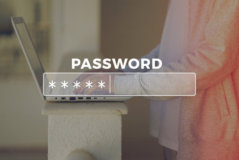 Password Box in Internet Browser Stock Photo - Image of finger, login ...