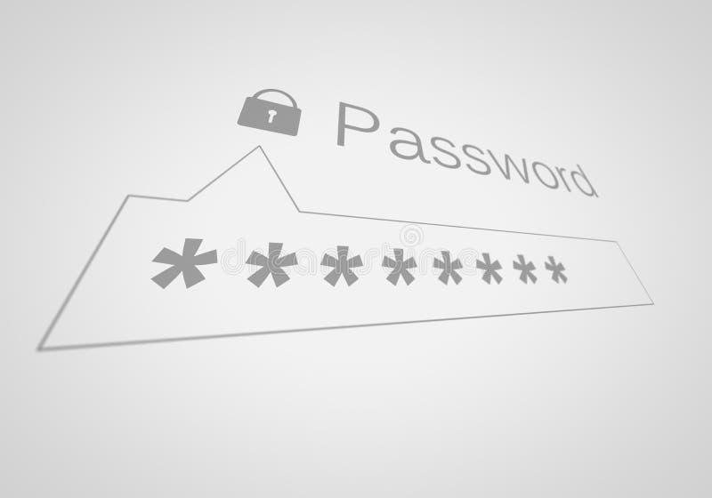 Password Box. stock illustration. Illustration of online - 42062117