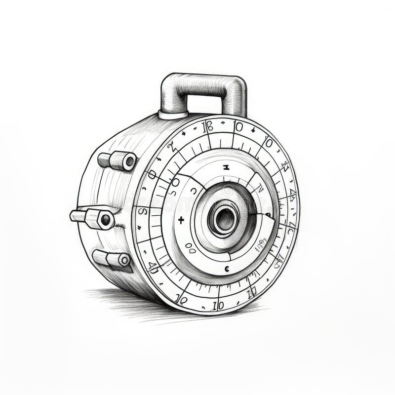 Password Combination Lock Ai Generated Stock Illustration ...