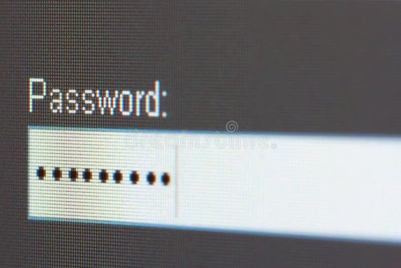 Password computer screen stock image. Image of screen - 25488303