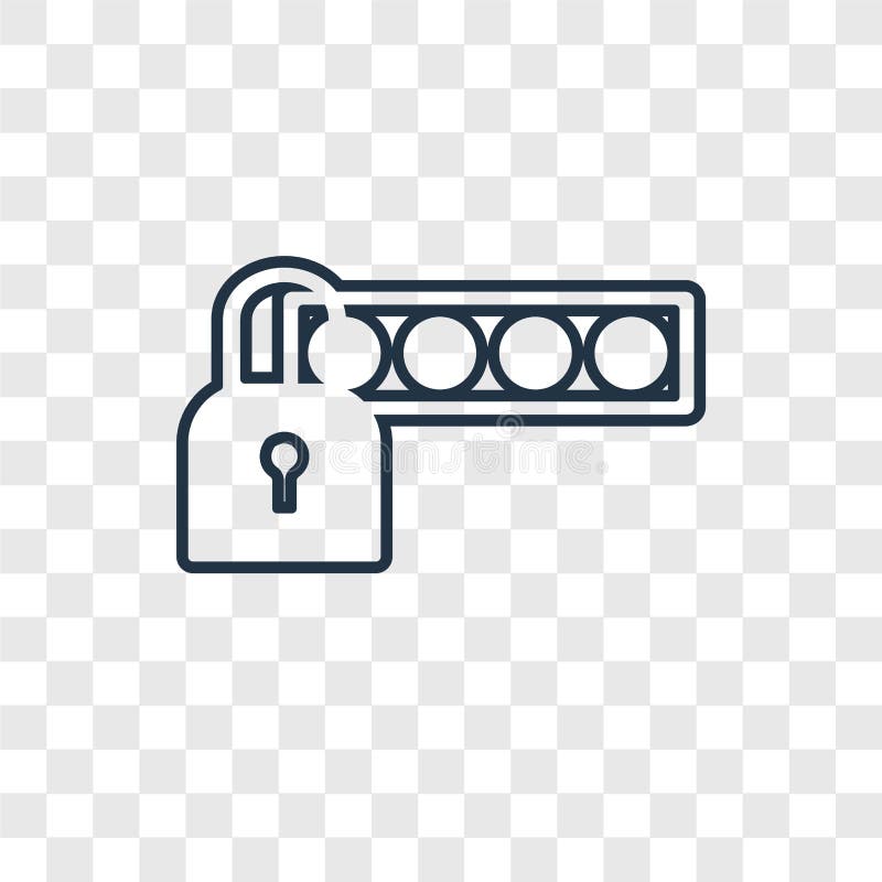 Password Icon Vector Isolated on White Background, Logo Concept Stock ...