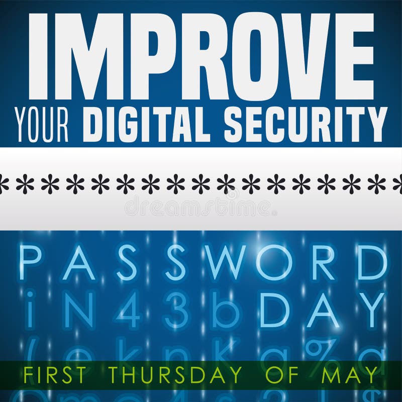 Code Rain Message Promoting Improve Digital Security in Password Day ...