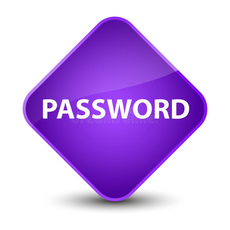 Password Elegant Purple Diamond Button Stock Illustration ...