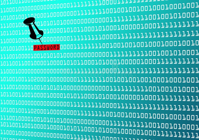 Password encryption stock illustration. Illustration of graphics - 51713466