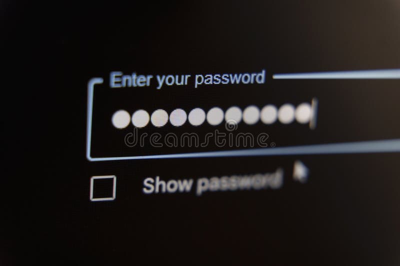 Password Entry Field with Masked Characters and Show Password Checkbox ...