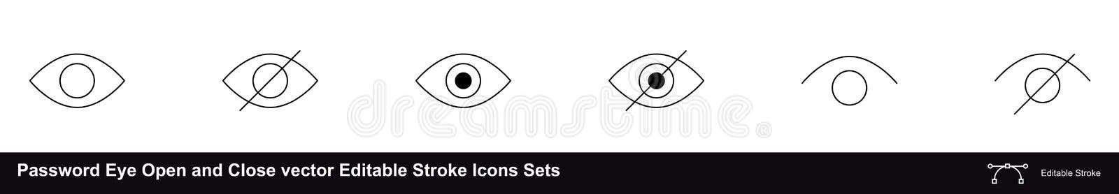 Hide Password Icons Stock Illustrations – 113 Hide Password Icons Stock ...