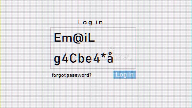 Password Fast Selection Security Hacking on LCD Display Animation ...