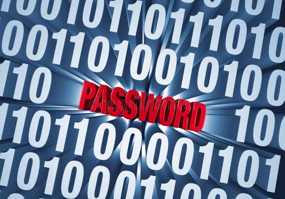 Password Hidden in Computer Code Stock Illustration - Illustration of ...