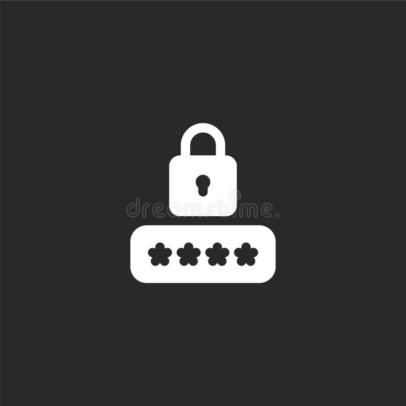Password Icon. Filled Password Icon for Website Design and Mobile, App ...