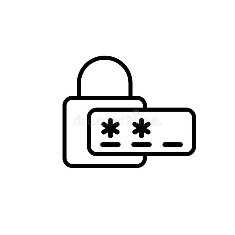 Password Icon. Login Icon. Vector Pincode Icon. Security Icon Stock ...