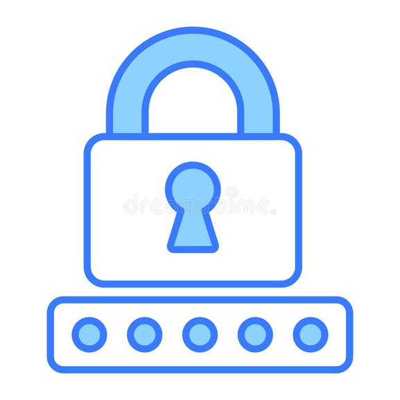 Password Icon Modern Vector Illustration Stock Vector - Illustration of ...