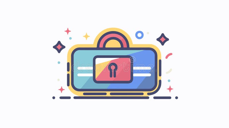Abstract Password Icon for Identity, Secure Login, and Cybersecurity ...