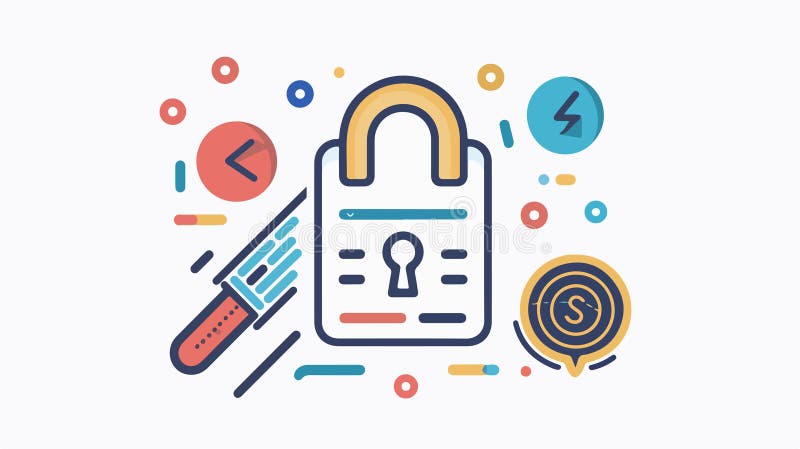 Abstract Password Icon for Identity, Secure Login, and Cybersecurity ...