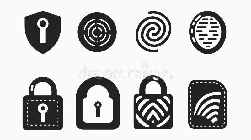 Identity and Security Password Icon for Professional Use Stock Vector ...