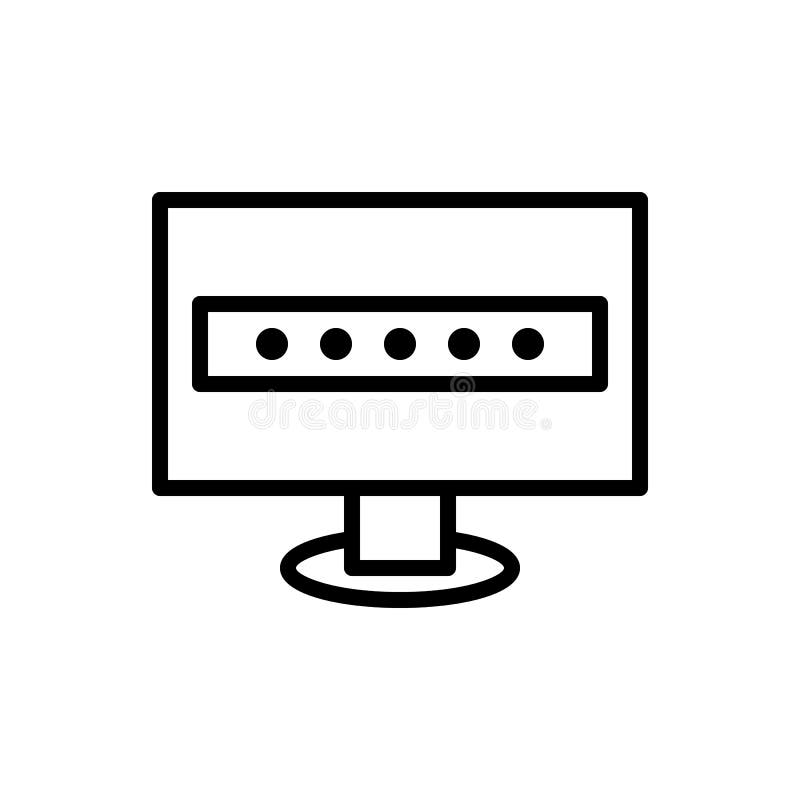 Password Icon, Safe Code Icon Vector Illustration Stock Vector ...